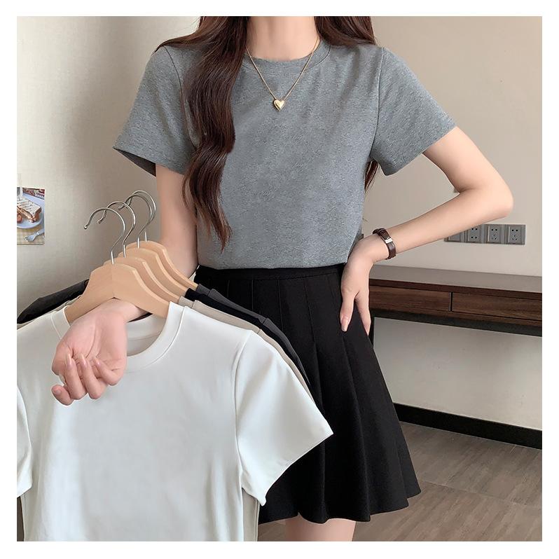 「爆買」ショート丈tシャツ へそ出し 3色 夏 : kk-spirits - 通販 - Yahoo!ショッピング