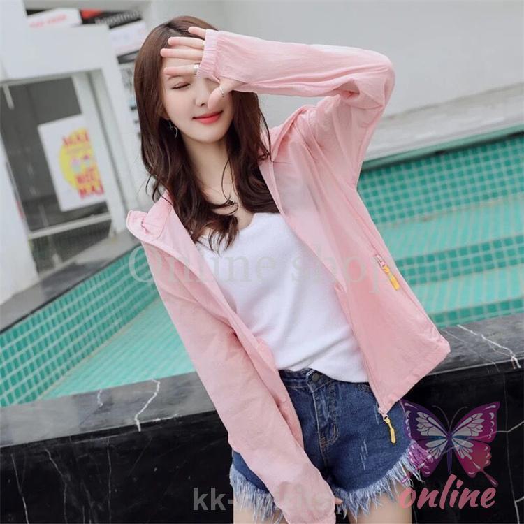 UVカット パーカー レディース ゆったり ラッシュパーカー 紫外線対策 軽量 夏 : kk-spirits - 通販 - Yahoo!ショッピング