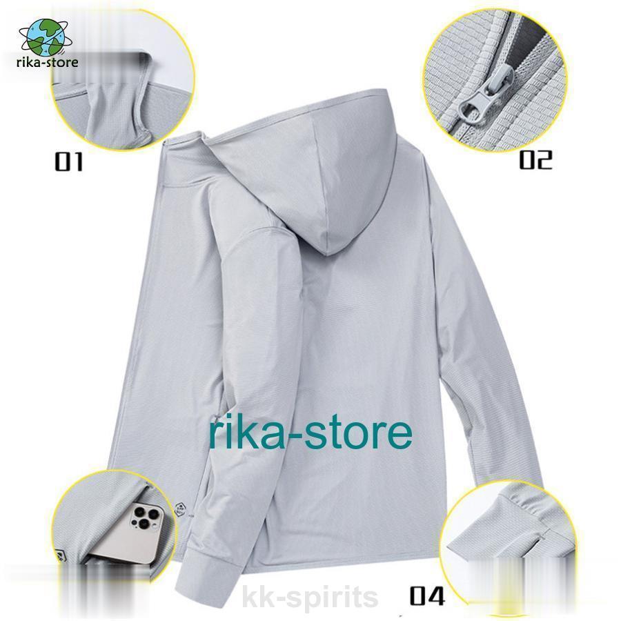 パーカー ラッシュガード メンズ アウトドア 体型カバー 長袖 スポーツ 夏服 薄手 旅行 ビーチ 通気性 海 涼しい おしゃれ 接触冷感 吸汗速乾 : kk-spirits - 通販 ...