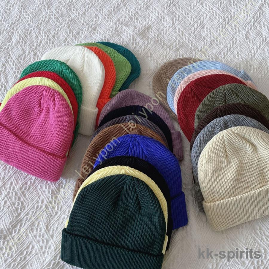 ニット帽 メンズ レディース ブランド Free Size 暖かい無地 ニューハッタン ニットキャップ ワッチキャップ ビーニー イエロー オレンジ 赤 黒 長い 冬 : lei-1127 ...