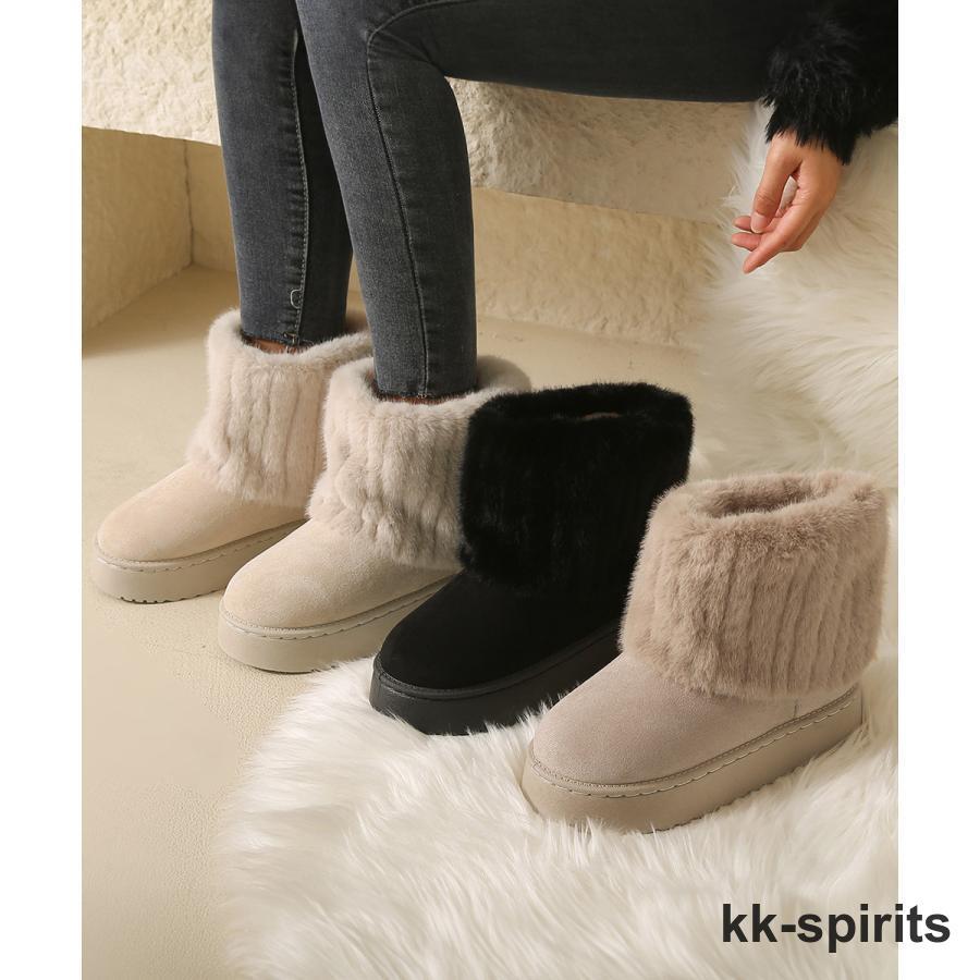 ムートンブーツ 厚底 裏起毛ブーツ 冬靴 : min-1021-cxiao1002 : kk-spirits - 通販 - Yahoo!ショッピング