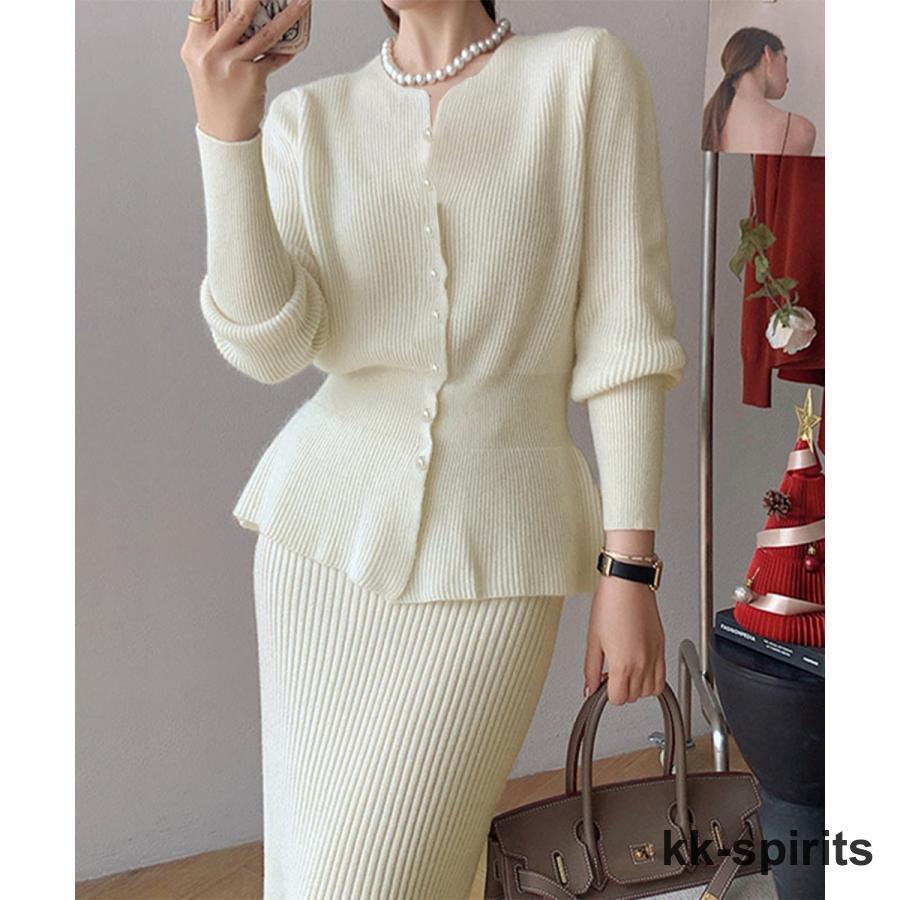 ニットセットアップ レディース 韓国秋冬 : kk-spirits - 通販 - Yahoo!ショッピング