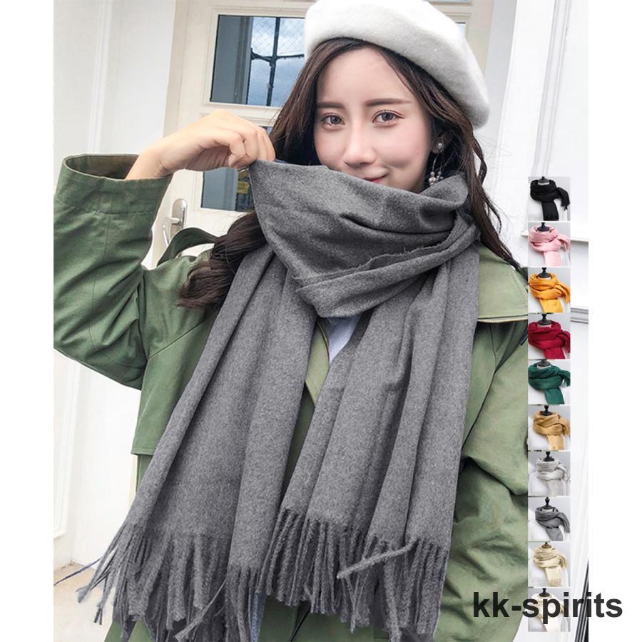 韓国マフラー カシミヤタッチ大判ストール : kk-spirits - 通販 - Yahoo!ショッピング