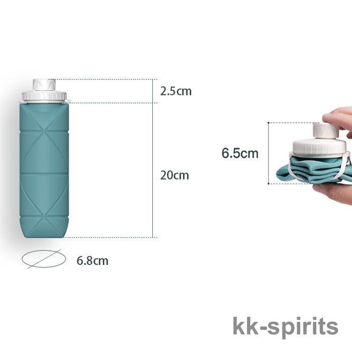 シリコン 水筒 折りたたみ ボトル 600ml 持ち運び 携帯 コンパクト ウォーターボトル 軽量 キャンプ 旅行 スポーツ 温冷両用 トラベルボトル : kk-spirits - 通販 ...