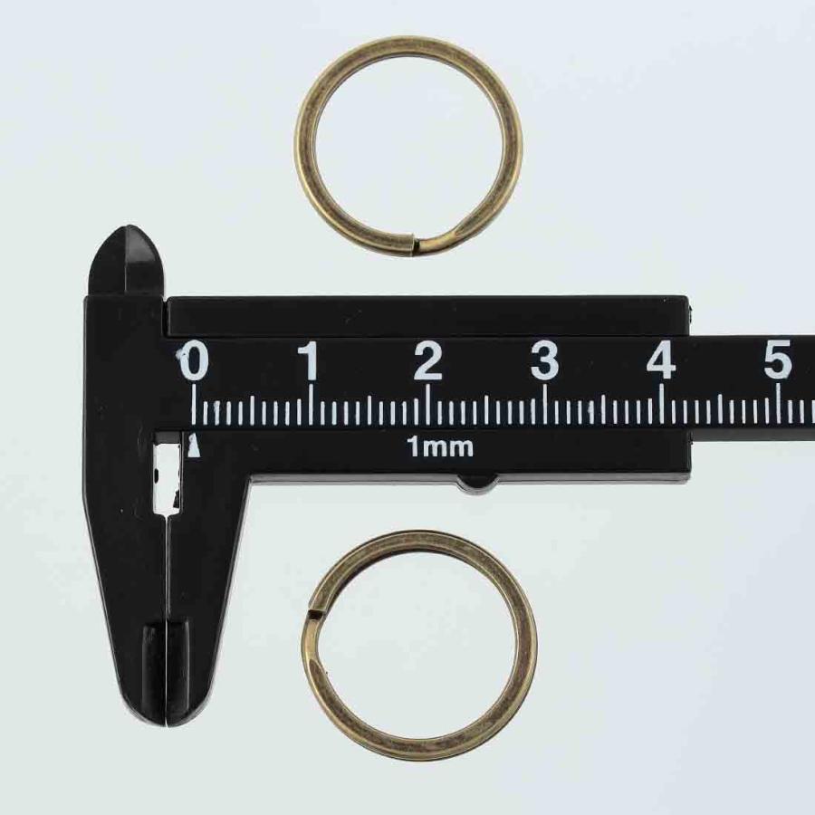 平キーリング 20mm 50個 アンティーク 金古美 二重リング キーホルダー ストラップ パーツ ハンドメイド 金具 AP2335 ...