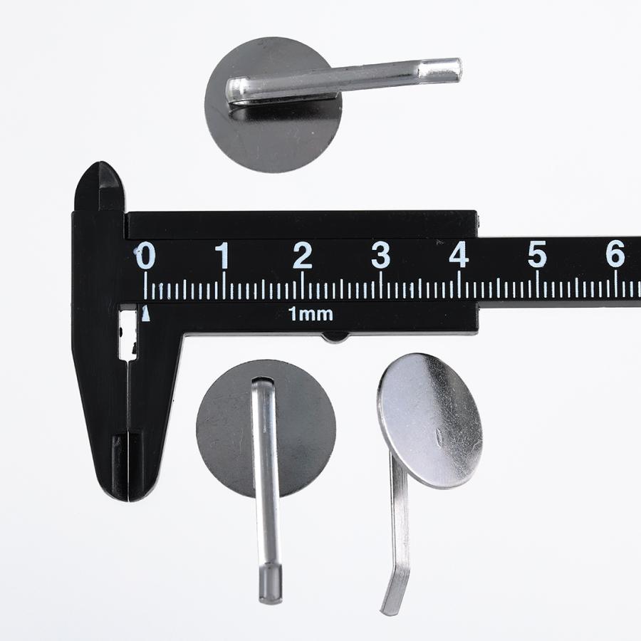 ポニーフック パーツ 丸皿 18mm 台座付き 差し込み式 30個 ガンメタリック ピン ヘアアクセサリー 金具 AP2495 : ファイニエ ...