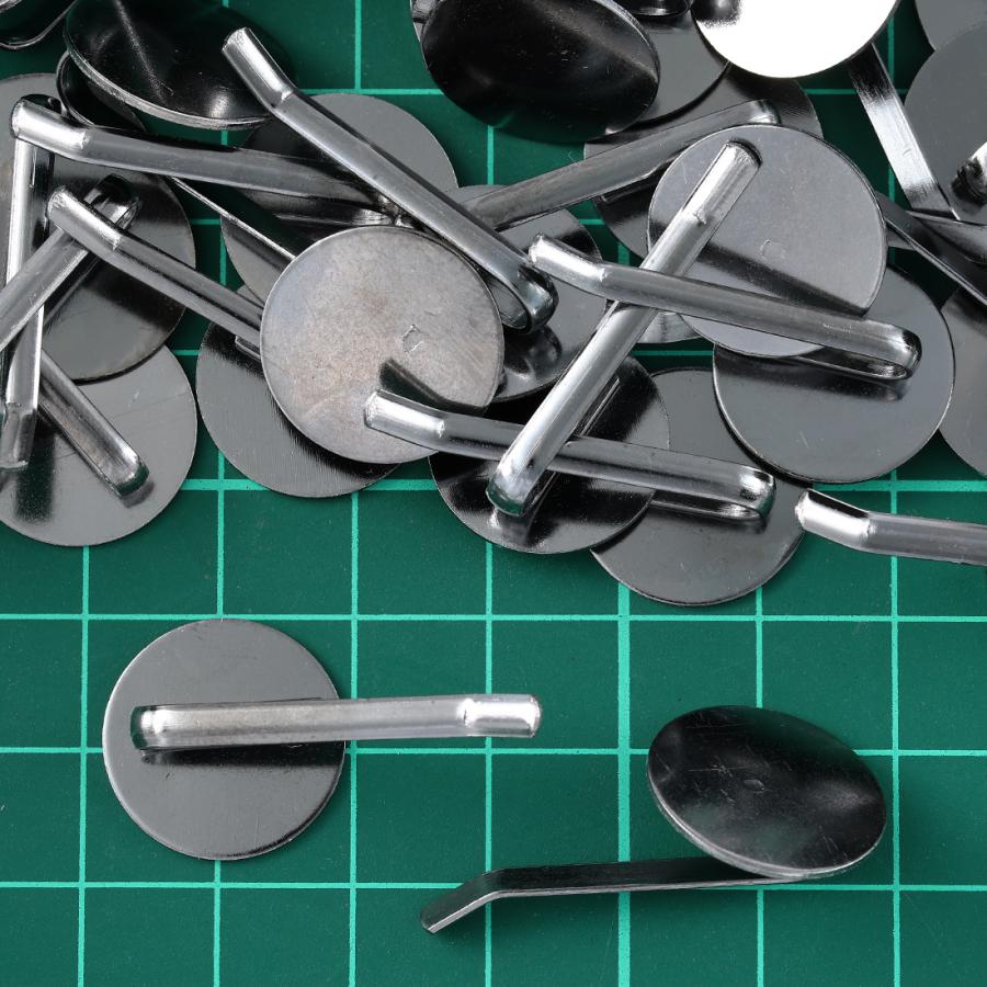 ポニーフック パーツ 丸皿 18mm 台座付き 差し込み式 30個 ガンメタリック ピン ヘアアクセサリー 金具 AP2495 : ファイニエ ...