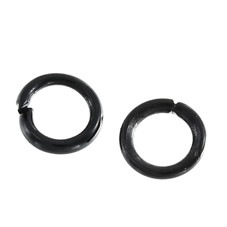 丸カン 4mm 黒 1000個 ブラック 小さめ マルカン 金具 キーホルダー ストラップ アクセサリー パーツ ハンドメイド 手芸 ...