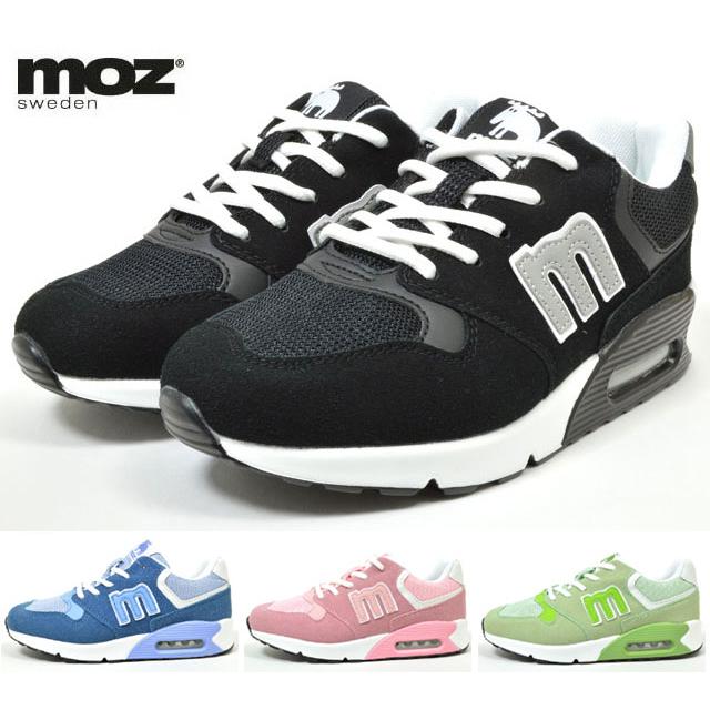 moz 【送料無料(北海道、沖縄除く)】 モズ MZ-9023A レディーススニーカー ウォーキングシューズ ローカットスニーカー 軽量 靴 ブラック ブルー ピンク ミント : シューズ ...