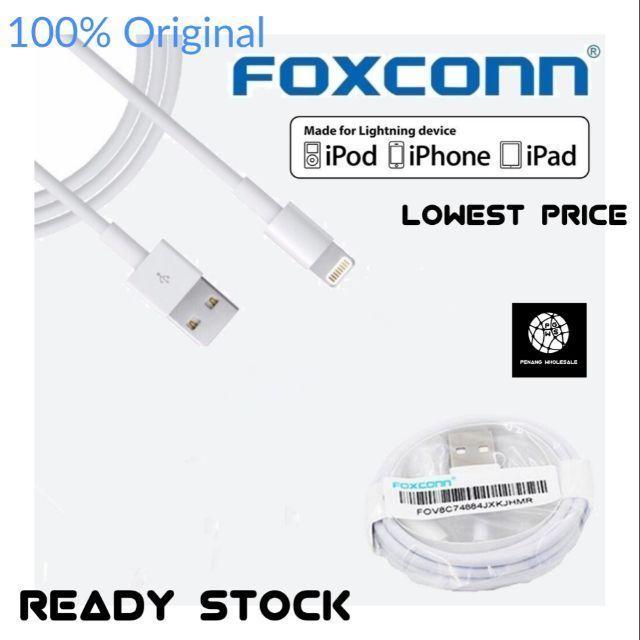 iPhone Lightning Cable charge cord Genuine Foxconn iPad iPod 1m 2m ...
