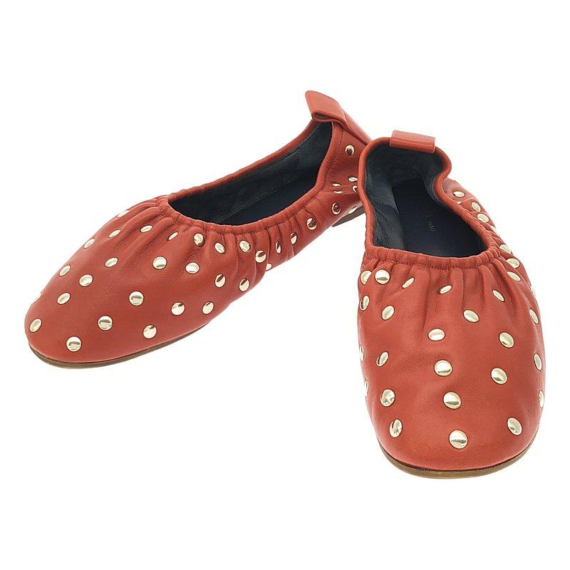 CELINE / セリーヌ | スタッズ ソフトバレリーナ シューズ 37.5 レッド レディース : KLD ヤフーショッピング店 - 通販 - Yahoo!ショッピング