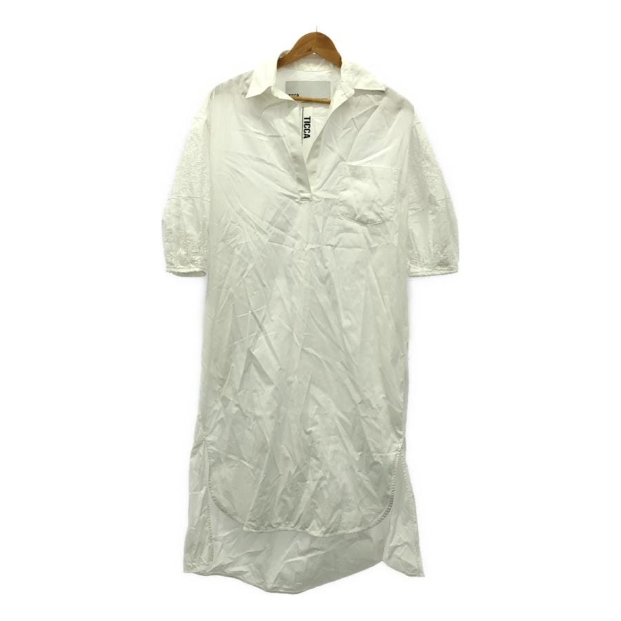 TICCA / ティッカ | コットン レース パフスリーブ ワンピース F ホワイト レディース : KLD ヤフーショッピング店 - 通販 - Yahoo!ショッピング