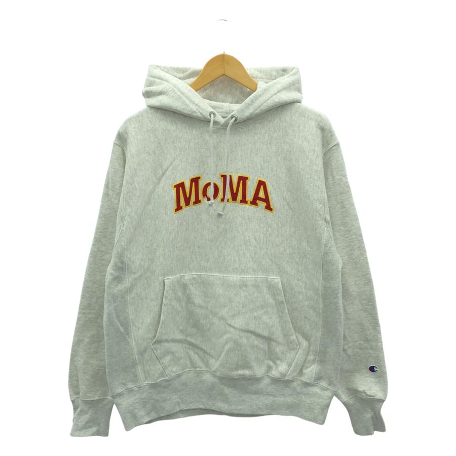Champion CHAMPION / チャンピオン | × MoMA モマ Reverse Weave リバースウィーブ ロゴ スウェット フーディ XL グレー メンズ : KLD ヤフー ...