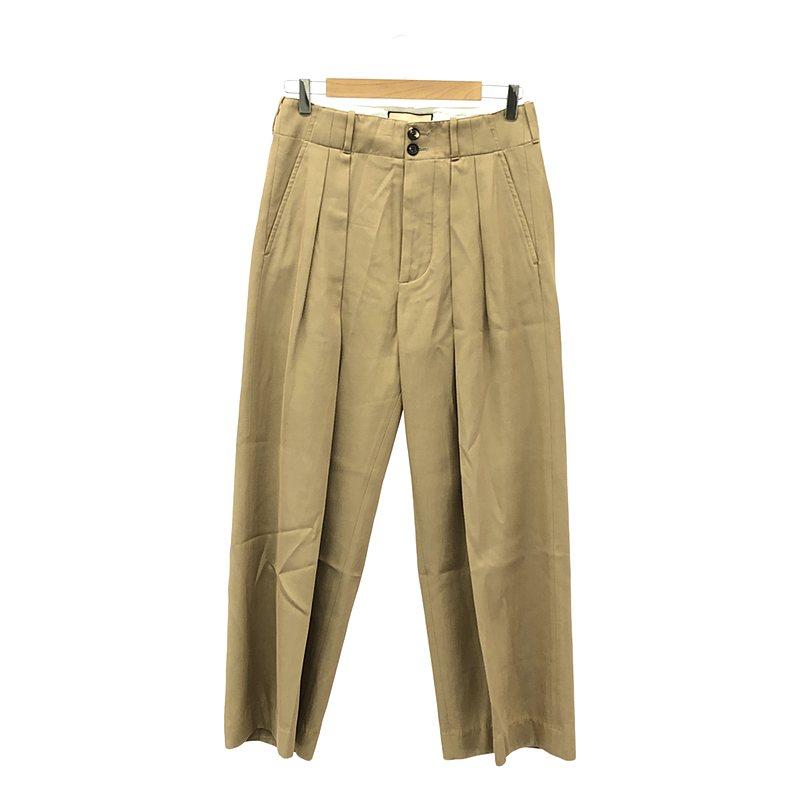 Plan C / プランシー | 2タック ワイド スラックスパンツ 38 ライトブラウン レディース : KLD ヤフーショッピング店 - 通販 - Yahoo!ショッピング