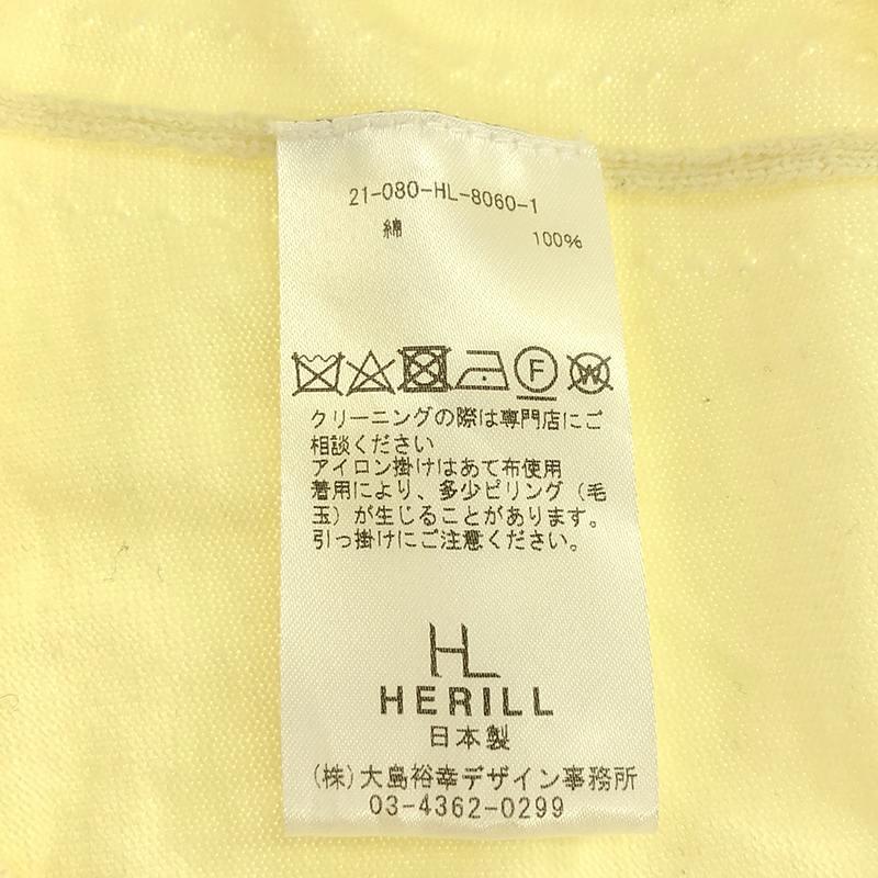 HERILL / ヘリル | コットンクルーネックニット 0 クリーム HERILL / ヘリル | コットンクルーネックニット 0 クリーム