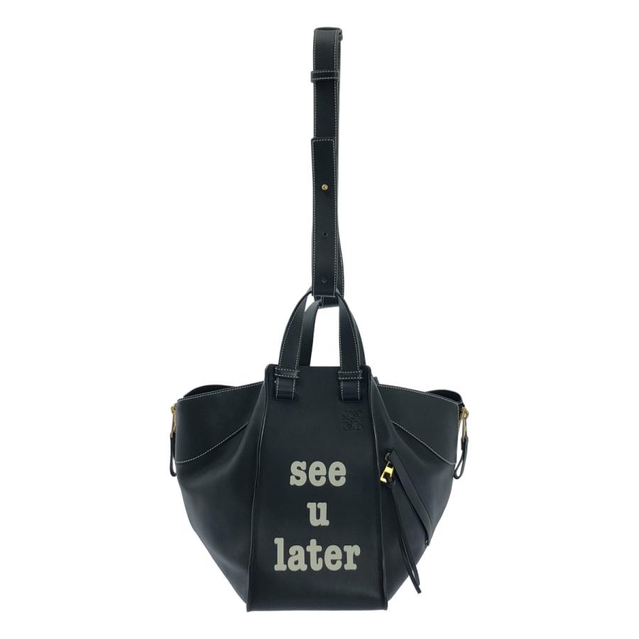 LOEWE 【美品】 / ロエベ | Hammock ハンモック see you later 2017年限定 ロゴ カーフ 2way ショルダーバッグ ブラック/ホワイト : KLD ヤフー ...