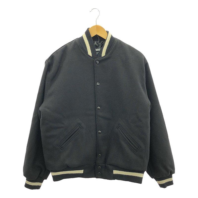 SETTLEMIERS / セトルマイヤーズ | VARSITY JACKETS ウール 裏地キルティング バーシティ ジャケット | 40 | ブラック | メンズ ...