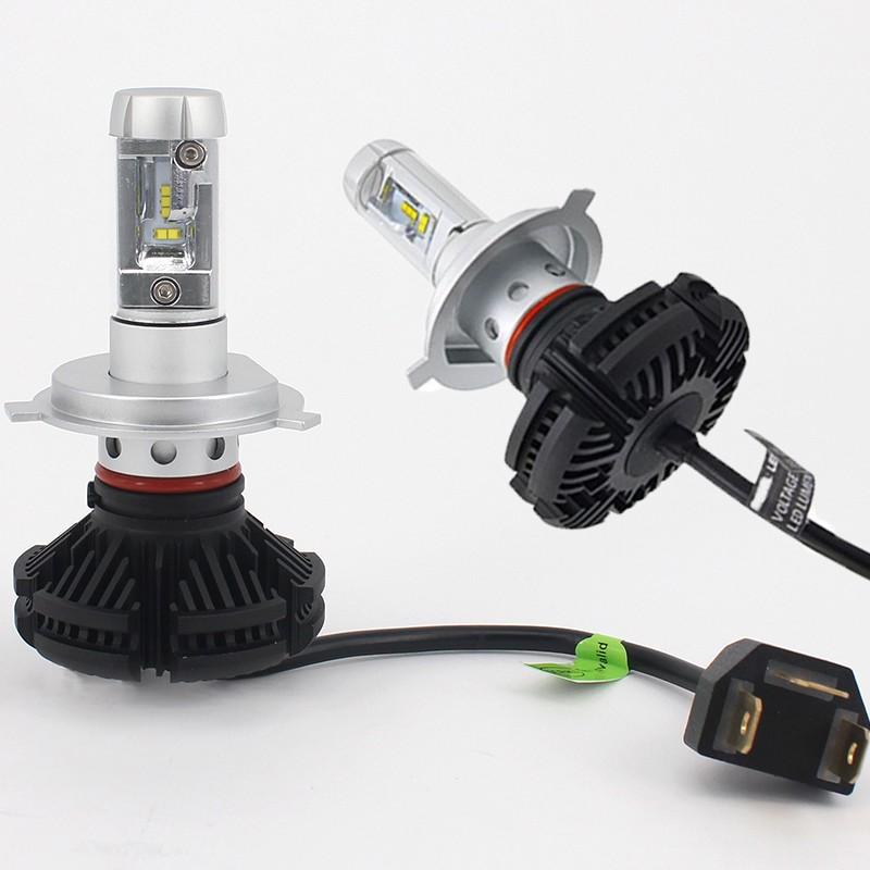 LEDヘッドライト 2個入り LEDチップ H4 HI/LO 6000LM 色交換シート付 最高級パフォーマンス 12V 24V 6500K(車検対応) 6ヶ月保証 : KMサービス - 通販 ...