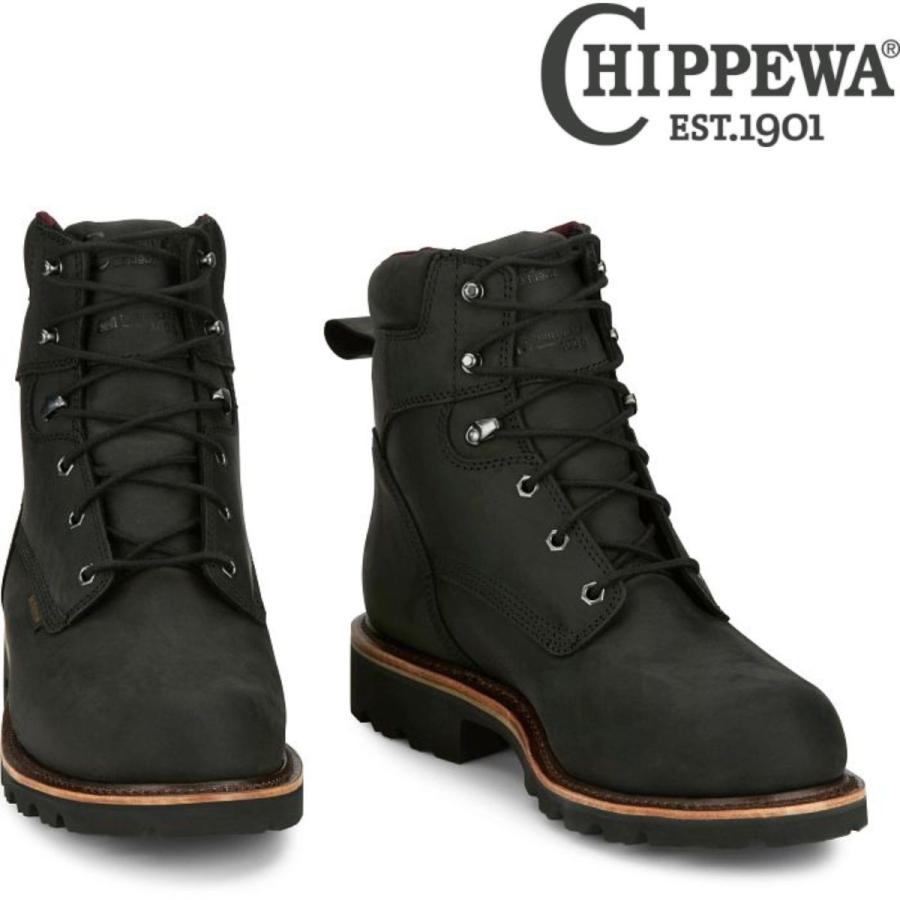 CHIPPEWA チペワ 59201 Super DNA 6インチ 防水 スチールトゥ ワークブーツ メンズ Charcoal Black : KM-BOOTH - 通販 - Yahoo!ショッピング