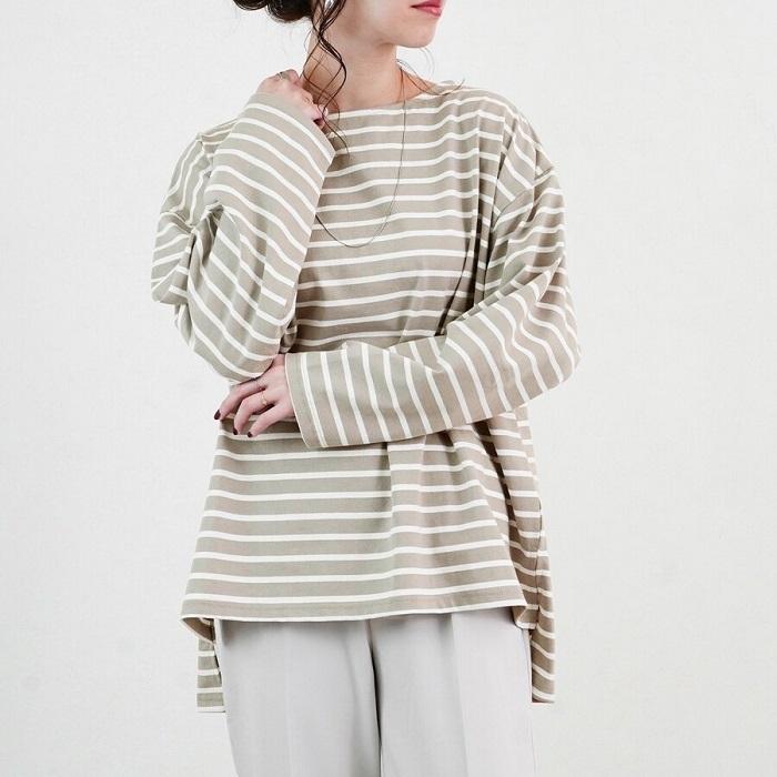ボーダー 長袖 レディース カットソー ロンt tシャツ トップス ボーダー 長袖 レディース カットソー ロンt tシャツ トップス