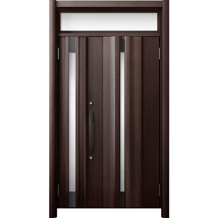 LIXIL リシェント リフォーム玄関ドア 断熱仕様（k4）G13型 親子ランマ付き 木目調 標準工事込み :RC-G13OR:リフォームのマルワ - 通販 - Yahoo!ショッピング