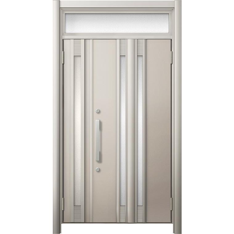 LIXIL LIXIL リシェント リフォーム玄関ドア 断熱仕様（k4）G77型 親子ランマ付き アルミ色 標準工事込み : リフォームのマルワ - 通販 - Yahoo!ショッピング