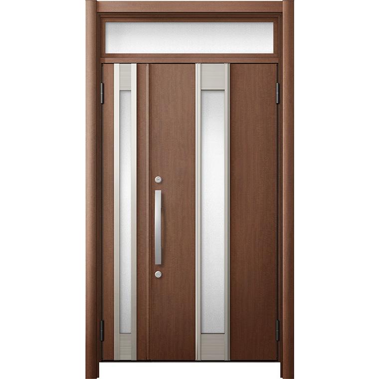 LIXIL LIXIL リシェント リフォーム玄関ドア 断熱仕様（k4）M77型 親子ランマ付き 木目調 標準工事込み : リフォームのマルワ - 通販 - Yahoo!ショッピング