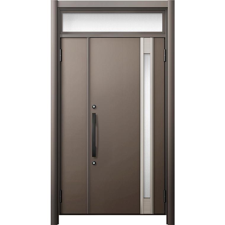 LIXIL リシェント リフォーム玄関ドア 断熱仕様（k4）M78型 親子ランマ付き アルミ色 標準工事込み : rc-m78or : リフォームのマルワ - 通販 - Yahoo!ショッピング