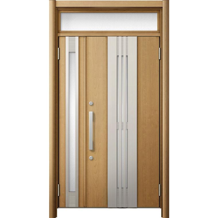 LIXIL LIXIL リシェント リフォーム玄関ドア 断熱仕様（k4）M84型採風 親子ランマ付き 木目調 標準工事込み : リフォームのマルワ - 通販 - Yahoo!ショッピング