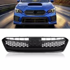 スバル WRX 2015 2016 2017 91121VA060 フロントグリルアセンブリブラックメッシュグリル For Subaru ...