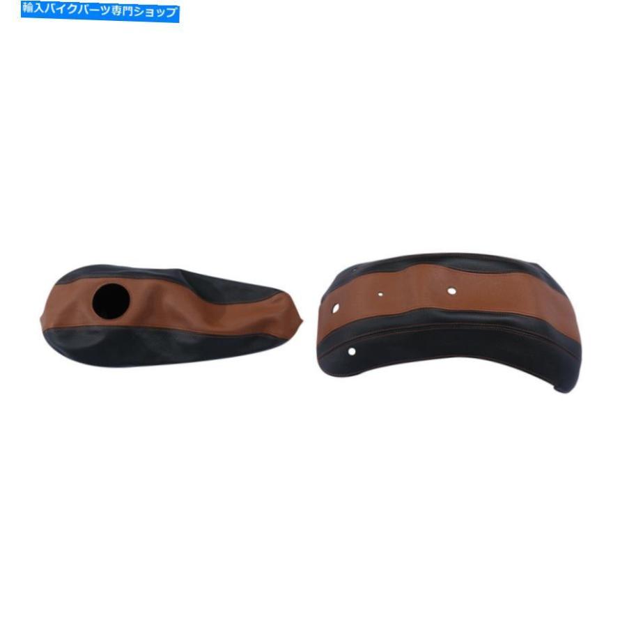 タンク 革燃料ガスタンクカバーリアフェンダープロテクター883 09-11 Leather Fuel Gas Tank Cover Rear ...