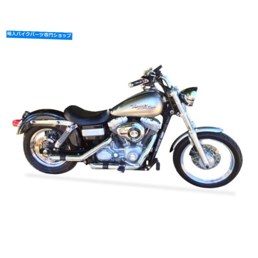 マフラー 1995-2016ハーレーダビッドソンDYNA FXD FXDL放射サイクルShindy GP排気クロム 1995-2016 Harley Davidson Dyna FXDL ...