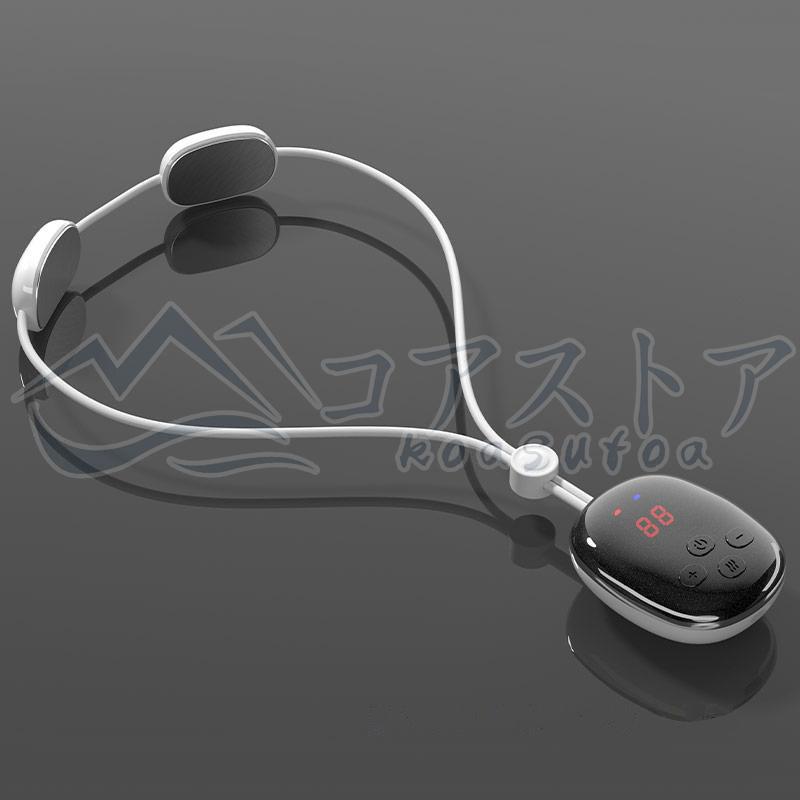 ネックマッサージャー ネックレスタイプ EMSマッサージ器 僅か58g 温熱機能 美肩 軽量 持ち運び便利 ウォームネック デスクワーク : コアストア - 通販 - Yahoo!ショッピング