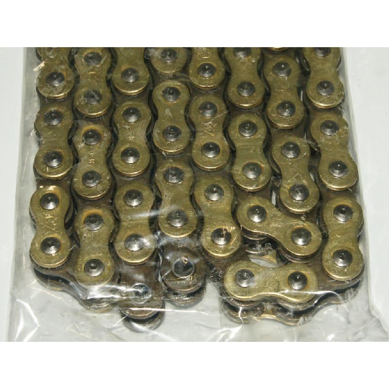 CZゴールドチェーン Oリング カシメ式 520-120 ゴールド/ブラック 新品 : 神戸オート部品 - 通販 - Yahoo!ショッピング