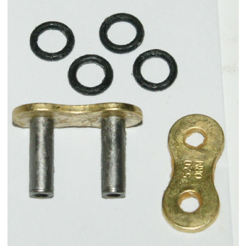 CZゴールドチェーン Oリング カシメ式 520-120 ゴールド/ブラック 新品 : 神戸オート部品 - 通販 - Yahoo!ショッピング