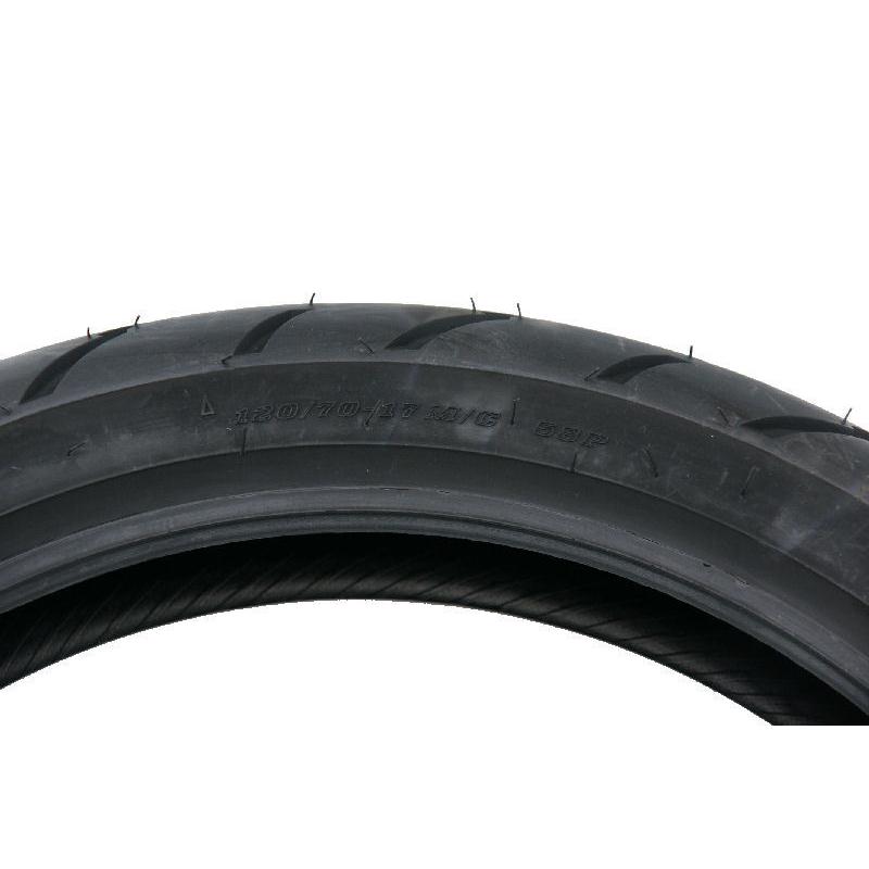 訳あり 長期保管（屋内）DUNLOP D102A 120/70-17-58P チューブレス タイヤ リア等に！ : 神戸オート部品 - 通販 ...