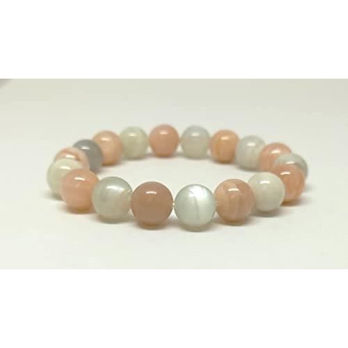 AA ミックスムーンストーン 10mm ブレスレット 6月 誕生石 15cm 16.5cm 18cm 20cm 月長石 天然石 メンズ レディース パワーストーン :10005625:神戸宝 ...
