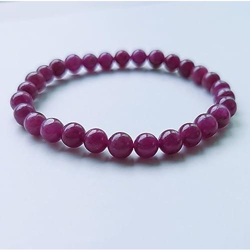 最高級AAA ルビー (パープルサファイア) 6mm ブレスレット ナイジェリア産 7月 誕生石 15cm 16.5cm レディース アクセサリー パワーストーン : 神戸宝光堂Yahoo ...