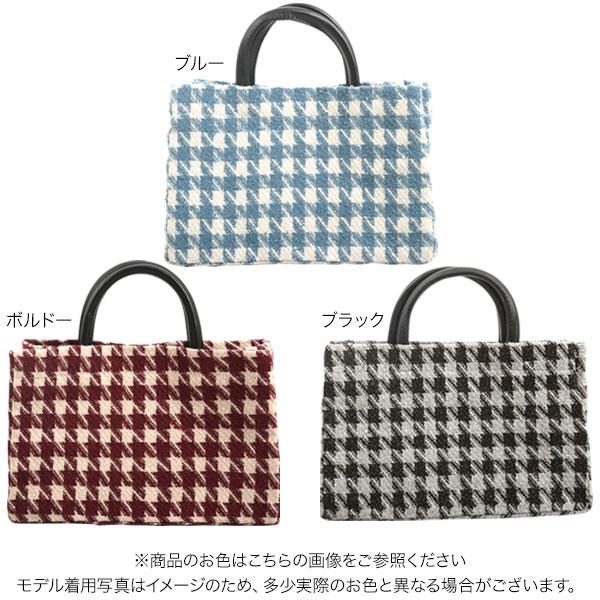 KOBE LETTUCE トートバッグ ハンドバッグ サブバッグ かばん レディース チェック 千鳥格子 30代 40代 50代 ブック型 B1593 : 神戸レタスKOBELETTUCE ...