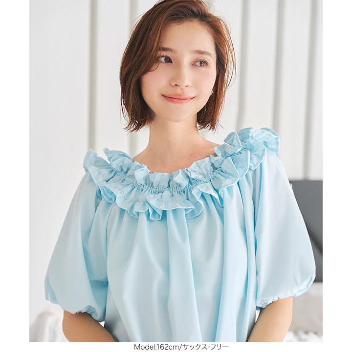 KOBE LETTUCE ブラウス レディース トップス 白 黒 フリル 半袖 オフショル C7158 : 神戸レタスKOBELETTUCE - 通販 - Yahoo!ショッピング