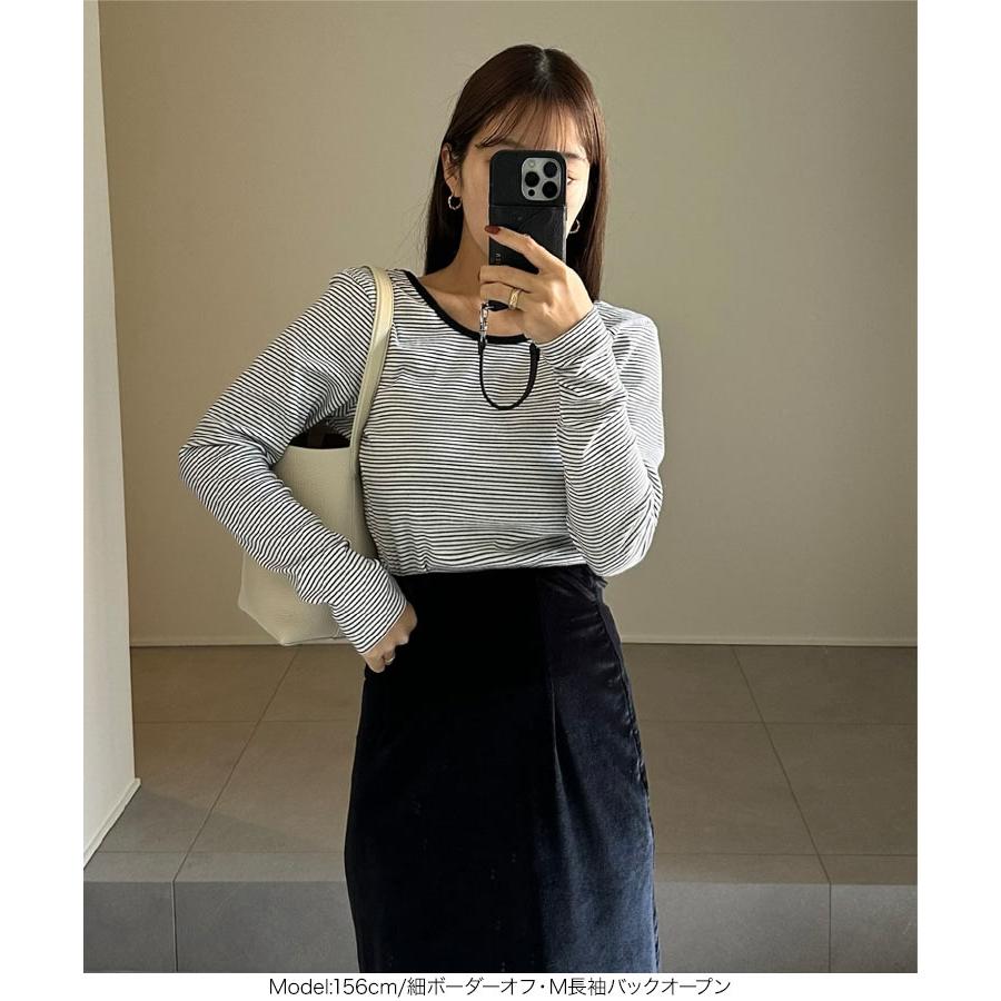 KOBE LETTUCE yuiさんコラボ トップス レディース 40代 上品 Tシャツ 長袖 ロンT 半袖 無地 ボーダー オフショル 50代 C7232 : 神戸レタス ...