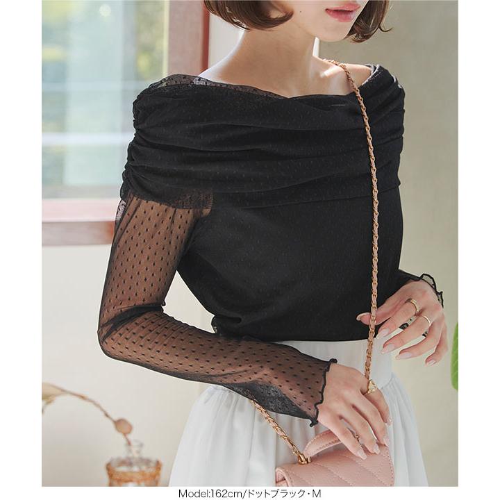 KOBE LETTUCE トップス レディース 40代 上品 長袖 シアー KOBE LETTUCE トップス レディース 40代 上品 長袖 シアー