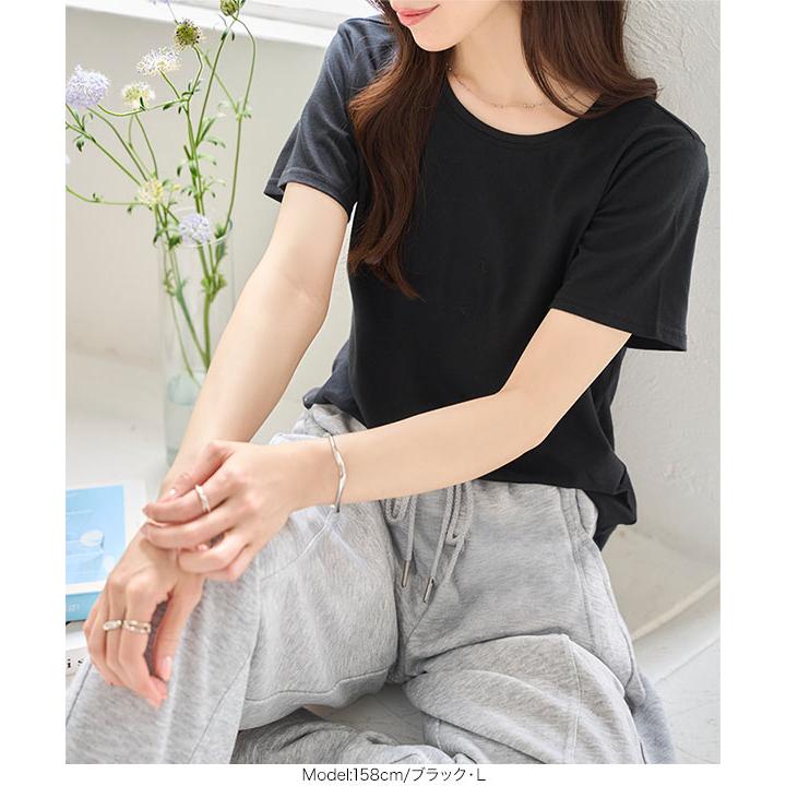 KOBE LETTUCE 日替わりセール Tシャツ レディース トップス 汗じみ防止 UVカット 綿 コットン L XL 3L ベーシック ...