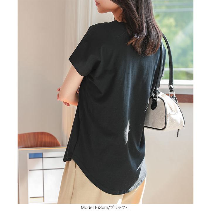 KOBE LETTUCE 日替わりセール Tシャツ レディース Vネック 綿 コットン 40代 50代 ベーシック 汗じみ防止 UVカット L ...