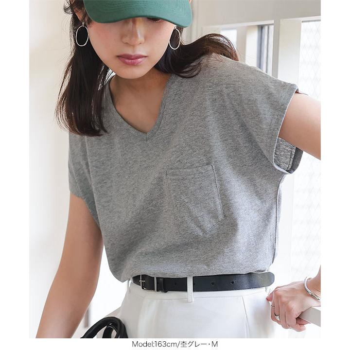 KOBE LETTUCE 日替わりセール Tシャツ レディース Vネック 綿 コットン 40代 50代 ベーシック 汗じみ防止 UVカット L ...