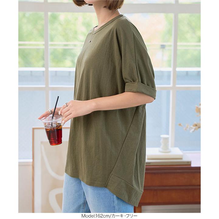 KOBE LETTUCE Tシャツ レディース 半袖 5分丈 50代 40代 60代 トップス 体型カバー 夏 チュニック 接触冷感 ひんやり C7662 : 神戸レタスKOBELETTUCE ...