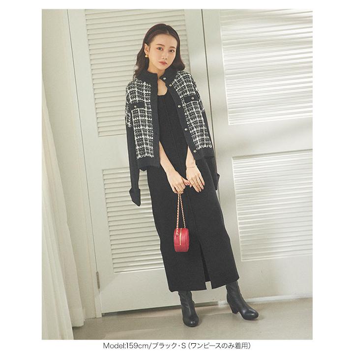 KOBE LETTUCE 水越みさとさんコラボニットセットアップ ワンピース マキシ 前後2way 40代 50代 30代 E3184 : 神戸レタスKOBELETTUCE - 通販 ...