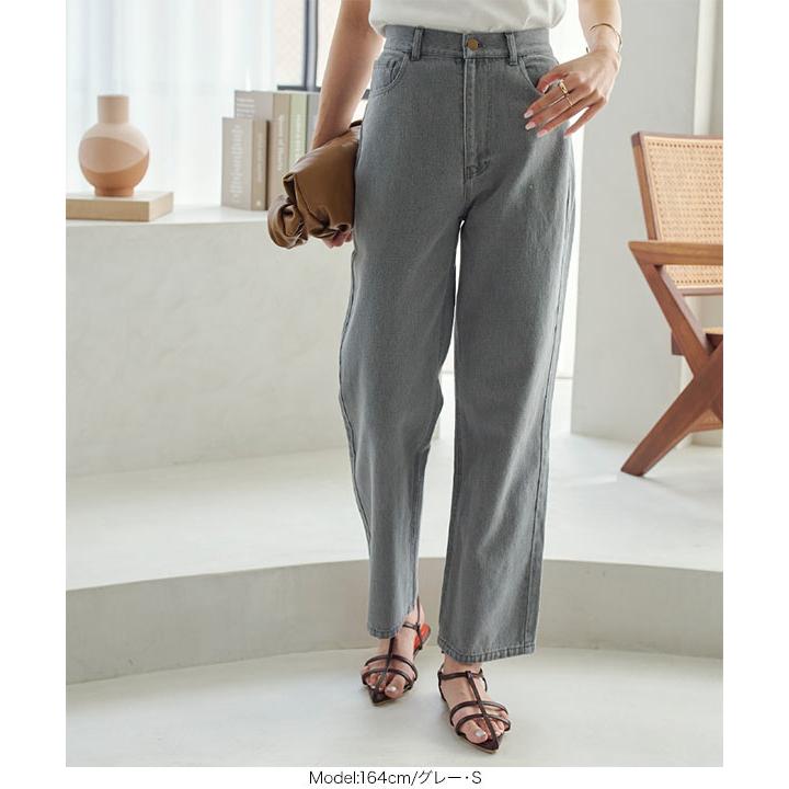 KOBE LETTUCE デニムパンツ レディース ボトムス ストレート フロントジップ ロング 大人 カジュアル デイリー M3229 : 神戸レタスKOBELETTUCE - 通販 ...