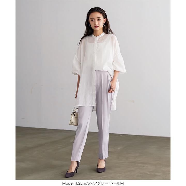 KOBE LETTUCE（神戸レタス） パンツ テーパードパンツ ボトムス レディース 低身長 高身長 ハイウエスト きれいめ 細見え オフィス M3703 : 神戸レタス ...