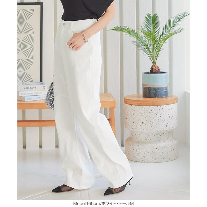 KOBE LETTUCE カーブデニムパンツ 接触冷感 UVカット バレルレッグ デニムパンツ レディース カーブパンツ 40代 50代 ...